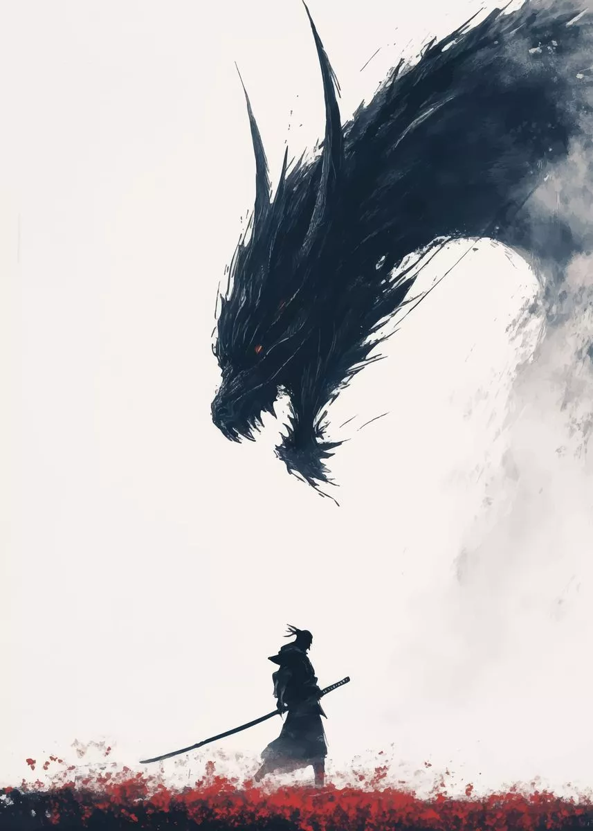 Samurai Vs Dragon Wallpapers - Wallpaper Cave
