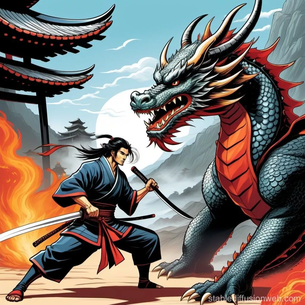 Samurai Vs Dragon Wallpapers - Wallpaper Cave