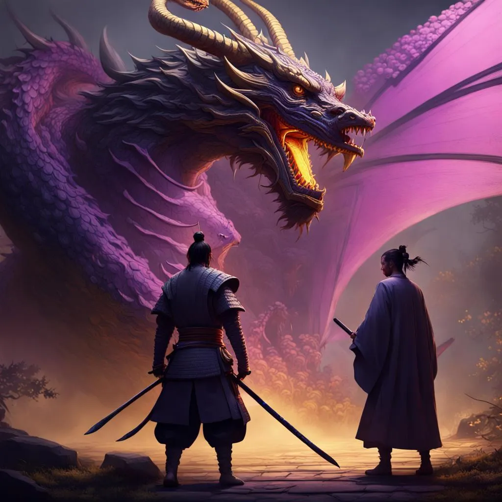 Samurai Vs Dragon Wallpapers - Wallpaper Cave