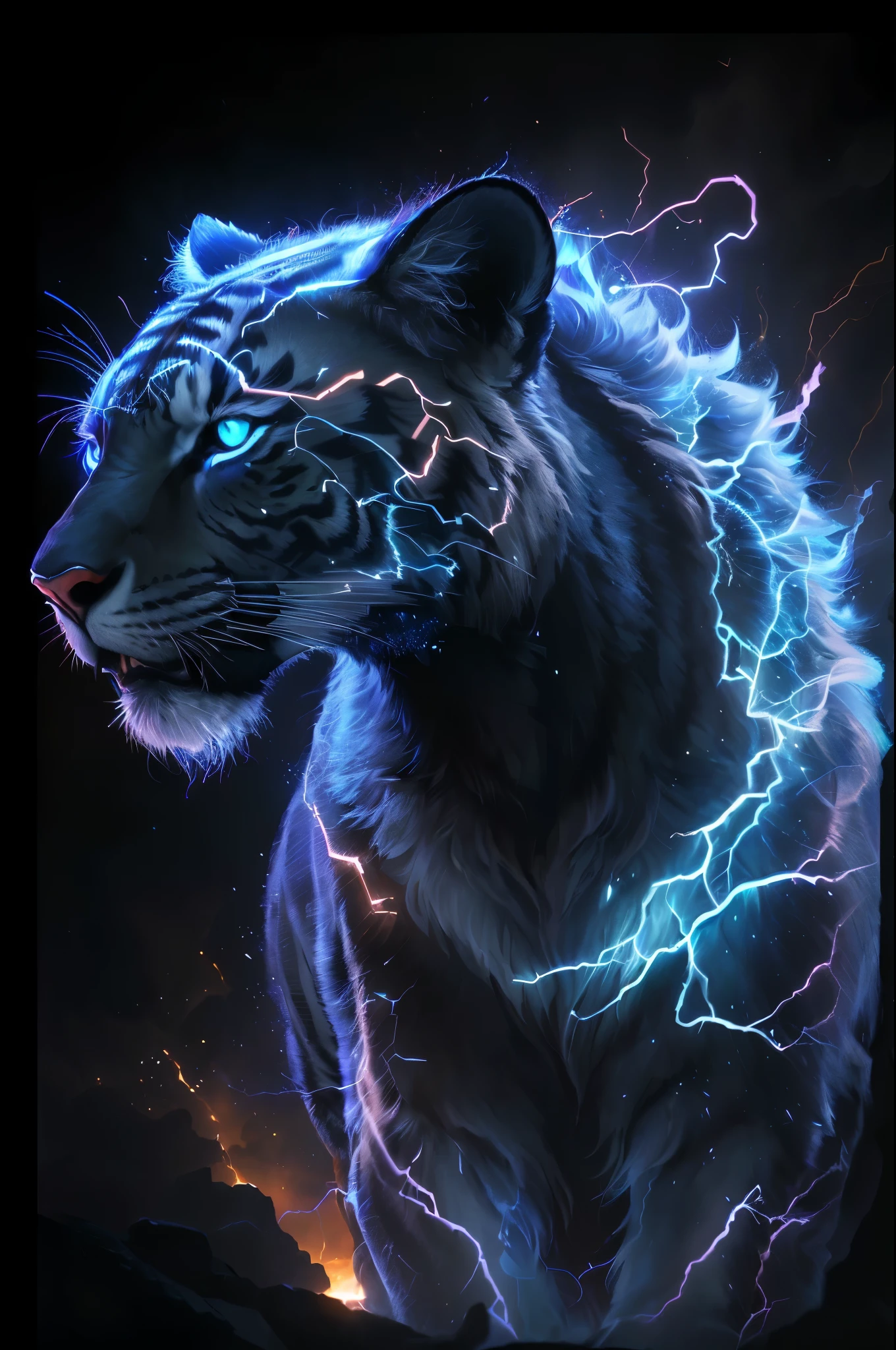 Lightning Tiger Wallpapers - Wallpaper Cave