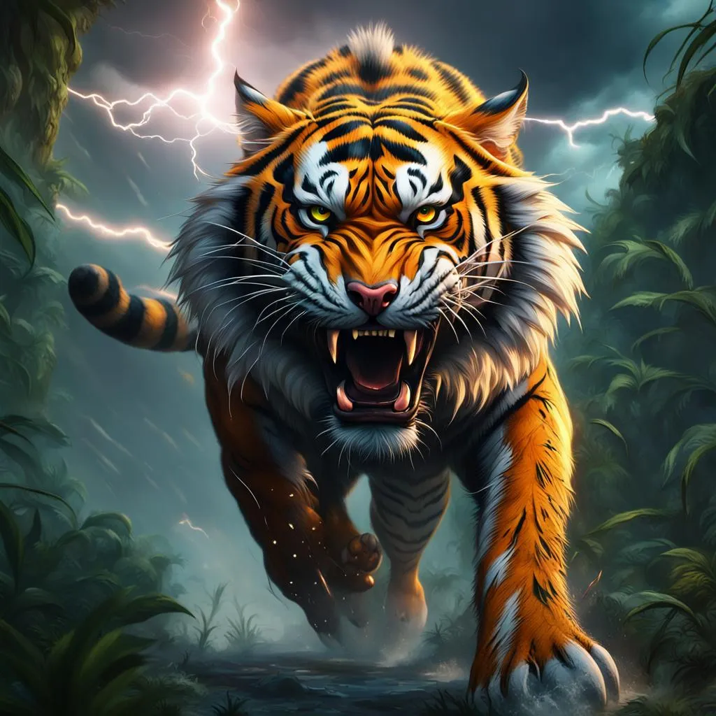 Lightning Tiger Wallpapers - Wallpaper Cave
