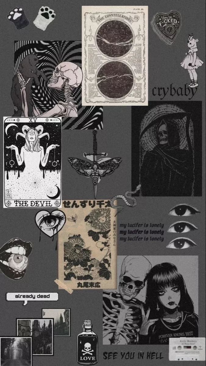 Gothic Aesthetic Collage Wallpapers - Wallpaper Cave