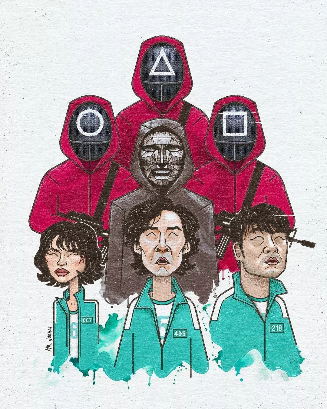 Player 456 Squid Game Wallpapers - Wallpaper Cave