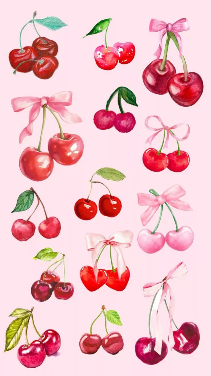 Cherries And Bows Wallpapers - Wallpaper Cave