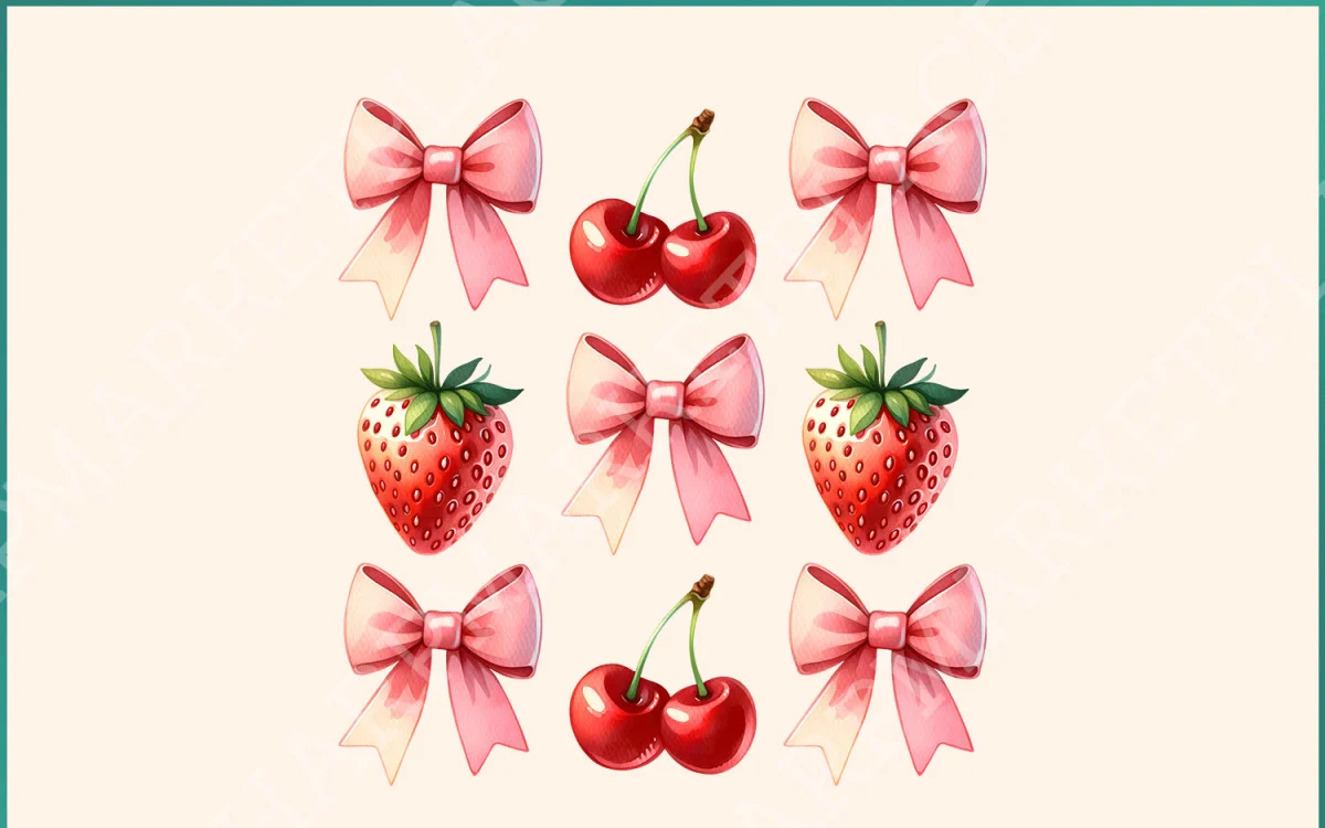 Bows And Cherries Wallpapers - Wallpaper Cave