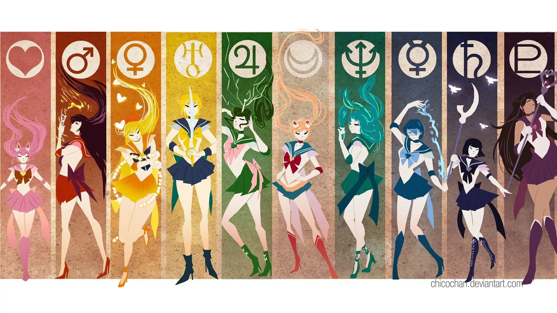 Sailor Moon All Characters Wallpapers - Wallpaper Cave
