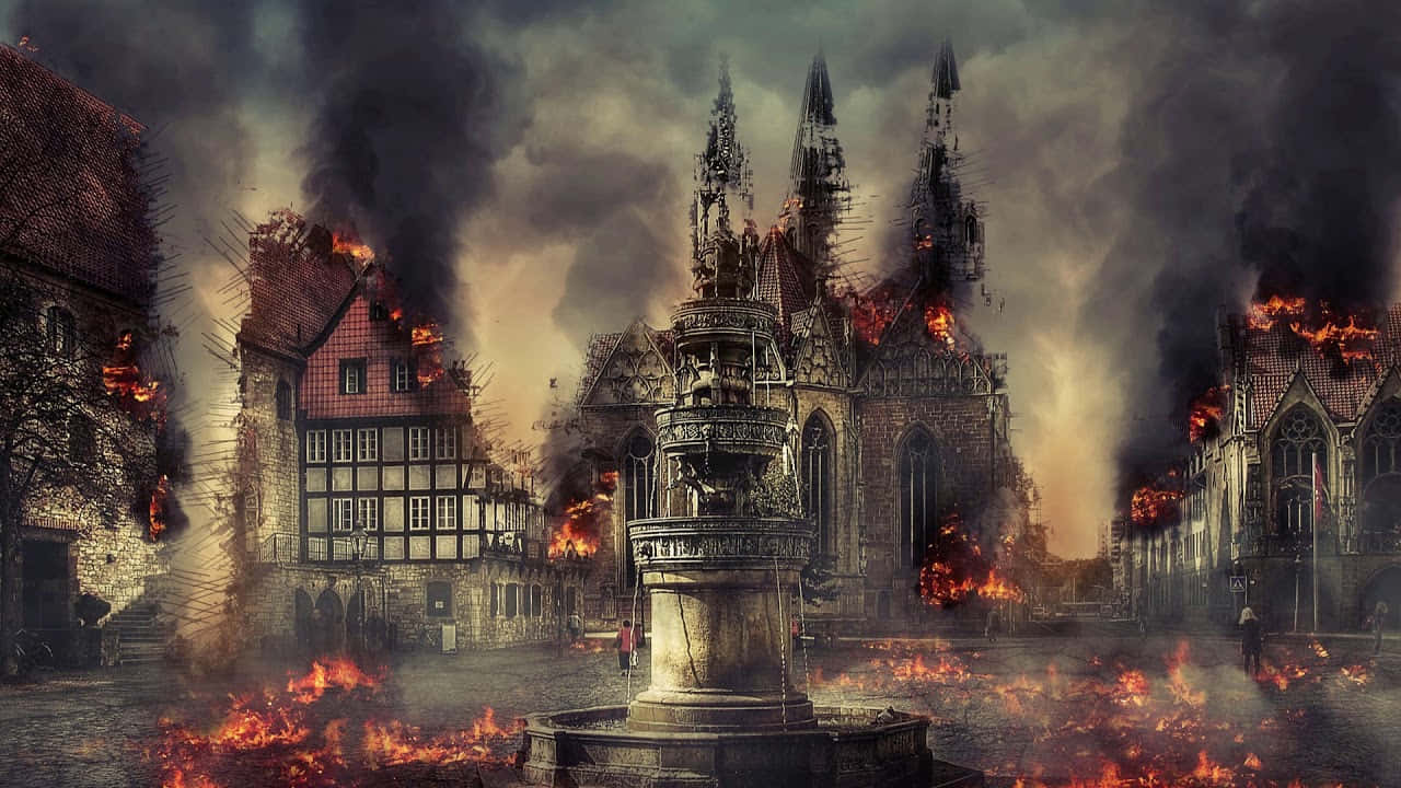 Burning Building Wallpapers - Wallpaper Cave