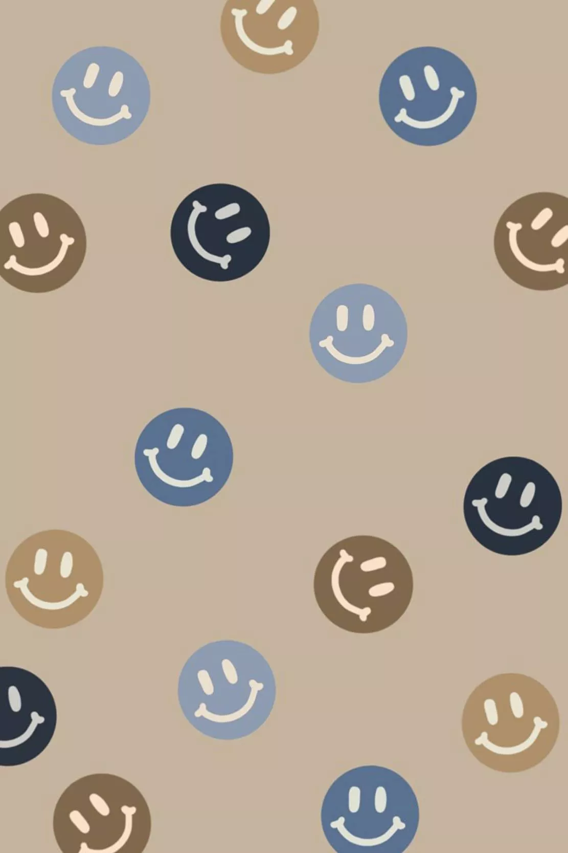 Preppy Smiley Face Blue Wallpapers - Wallpaper Cave