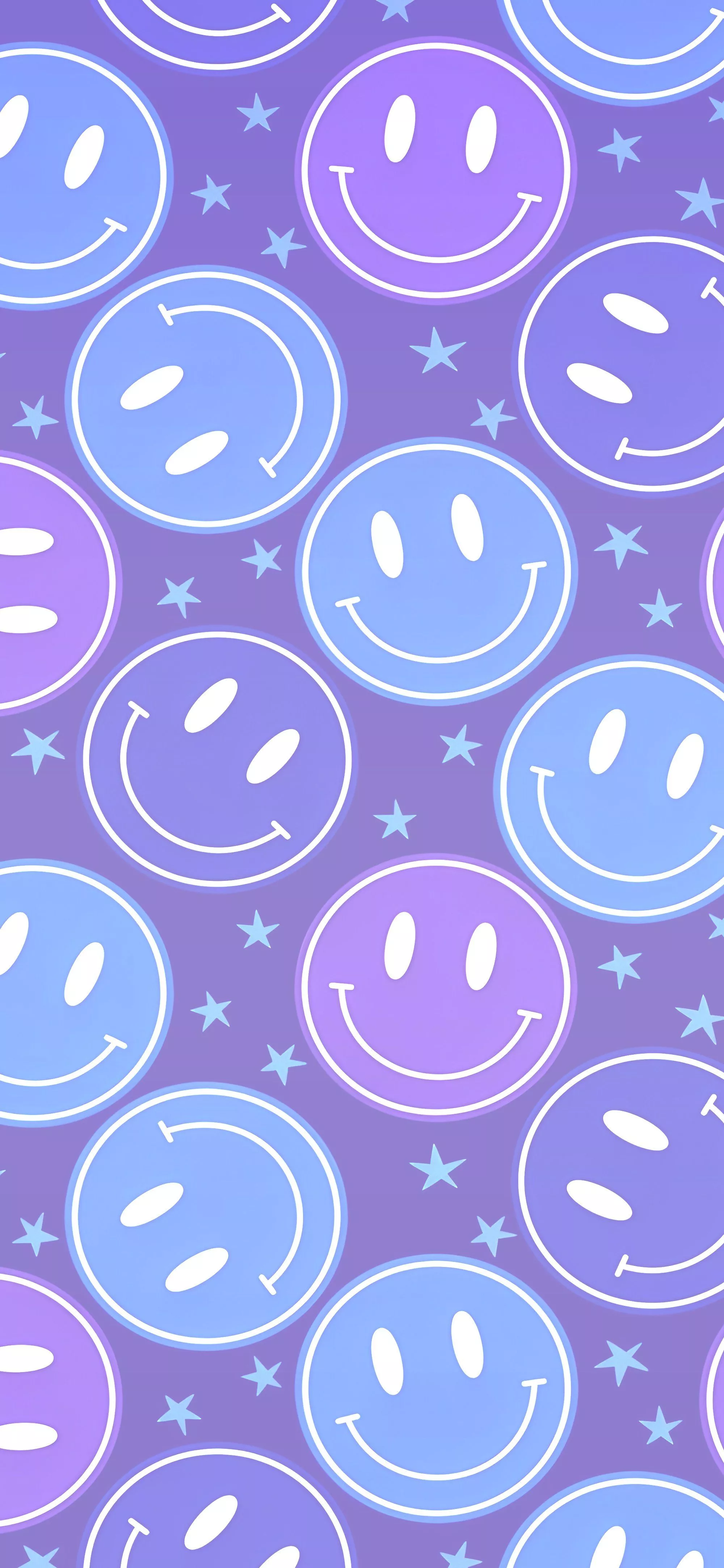 Preppy Smiley Face Blue Wallpapers - Wallpaper Cave
