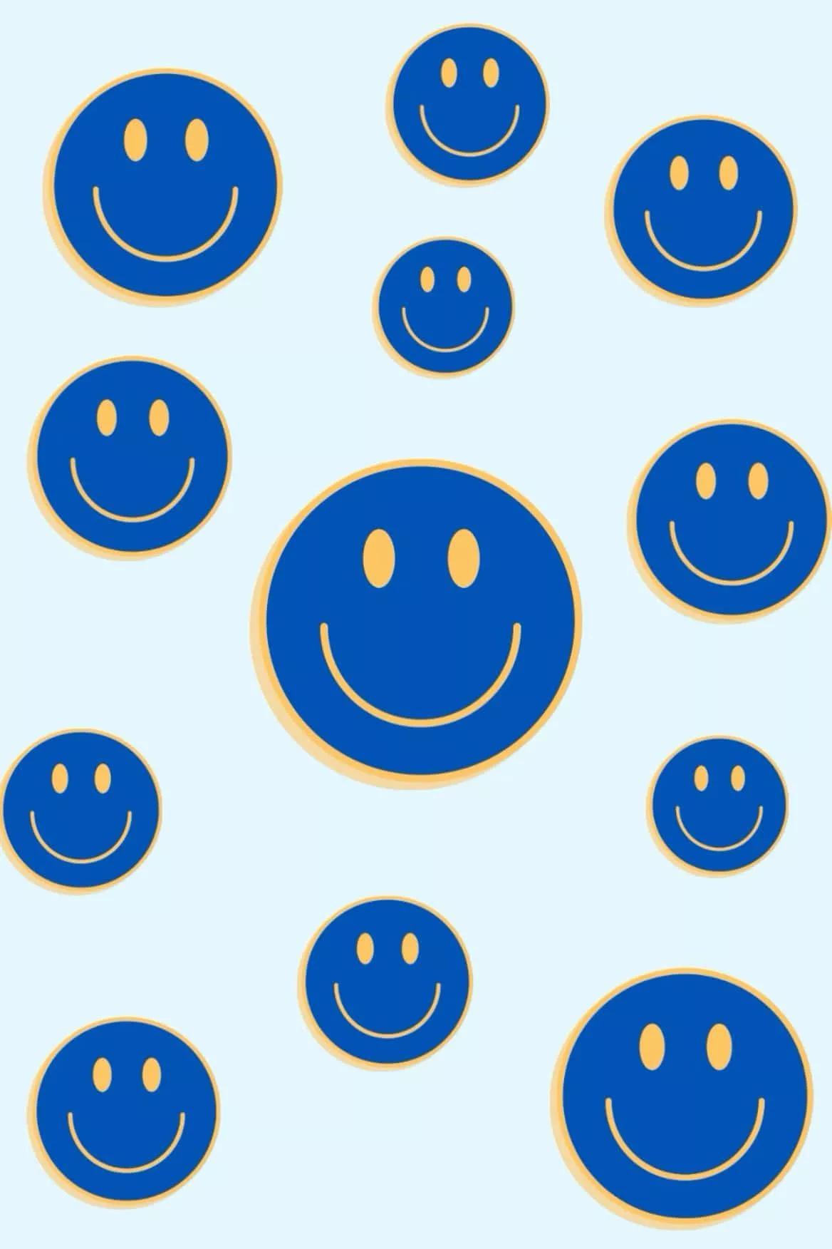 Preppy Smiley Face Blue Wallpapers - Wallpaper Cave