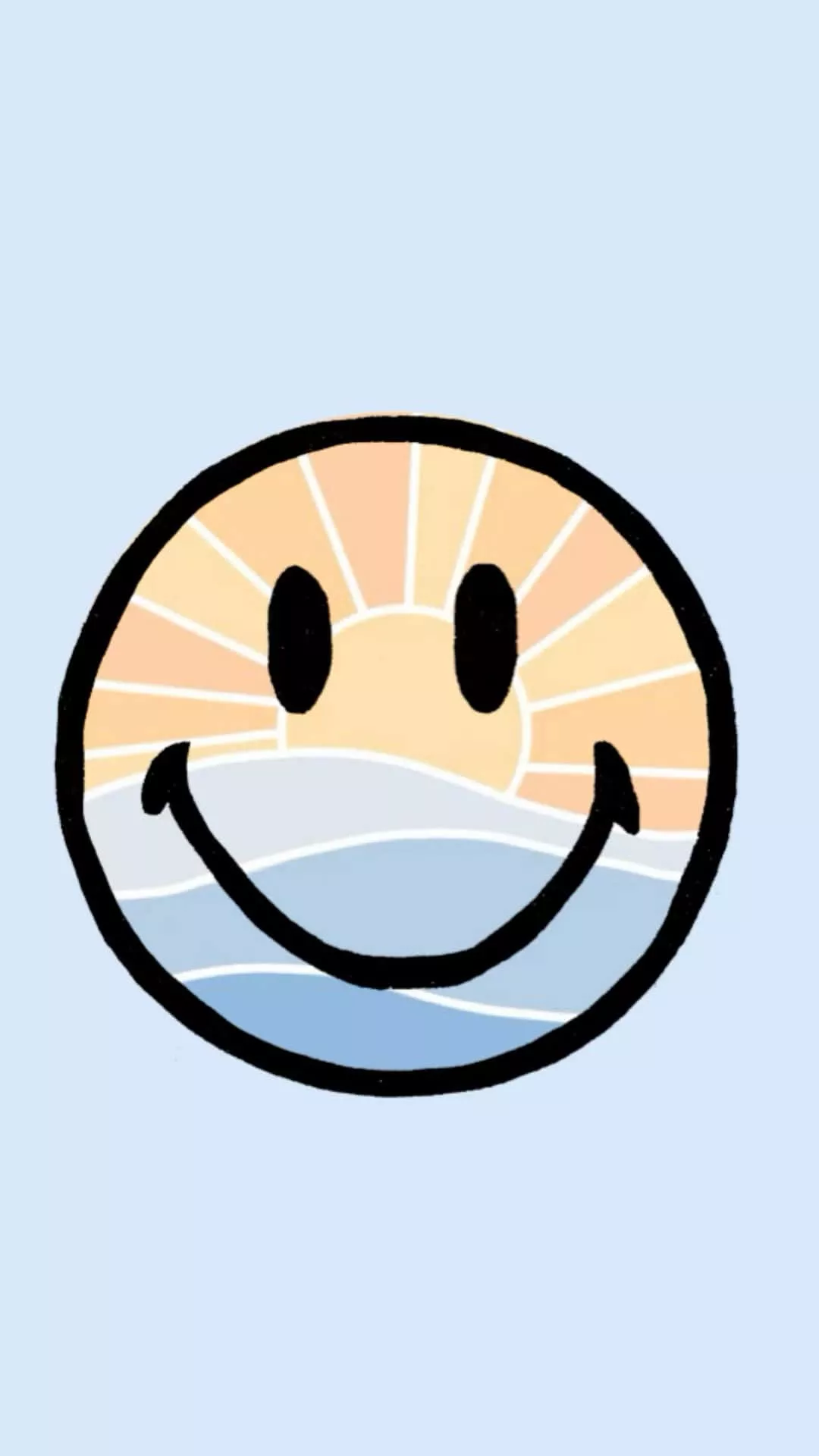 Preppy Smiley Face Blue Wallpapers - Wallpaper Cave