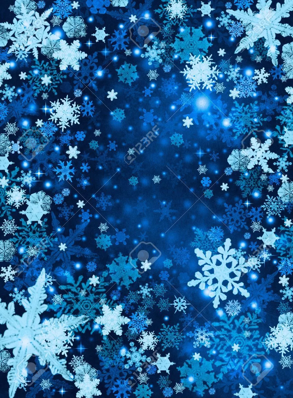 Blue Snowflakes Wallpapers - Wallpaper Cave