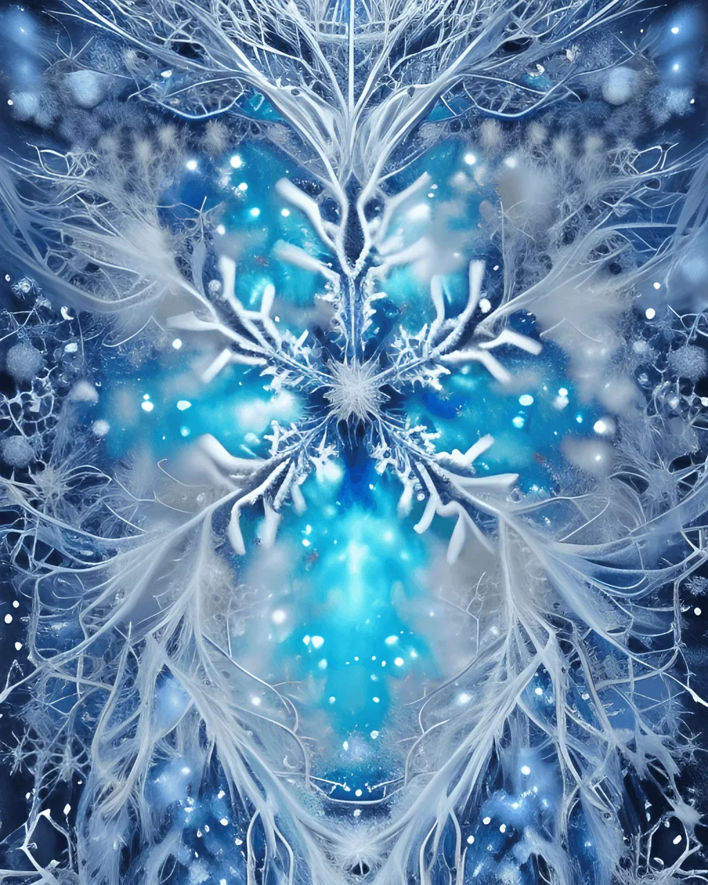 Blue Snowflakes Wallpapers - Wallpaper Cave