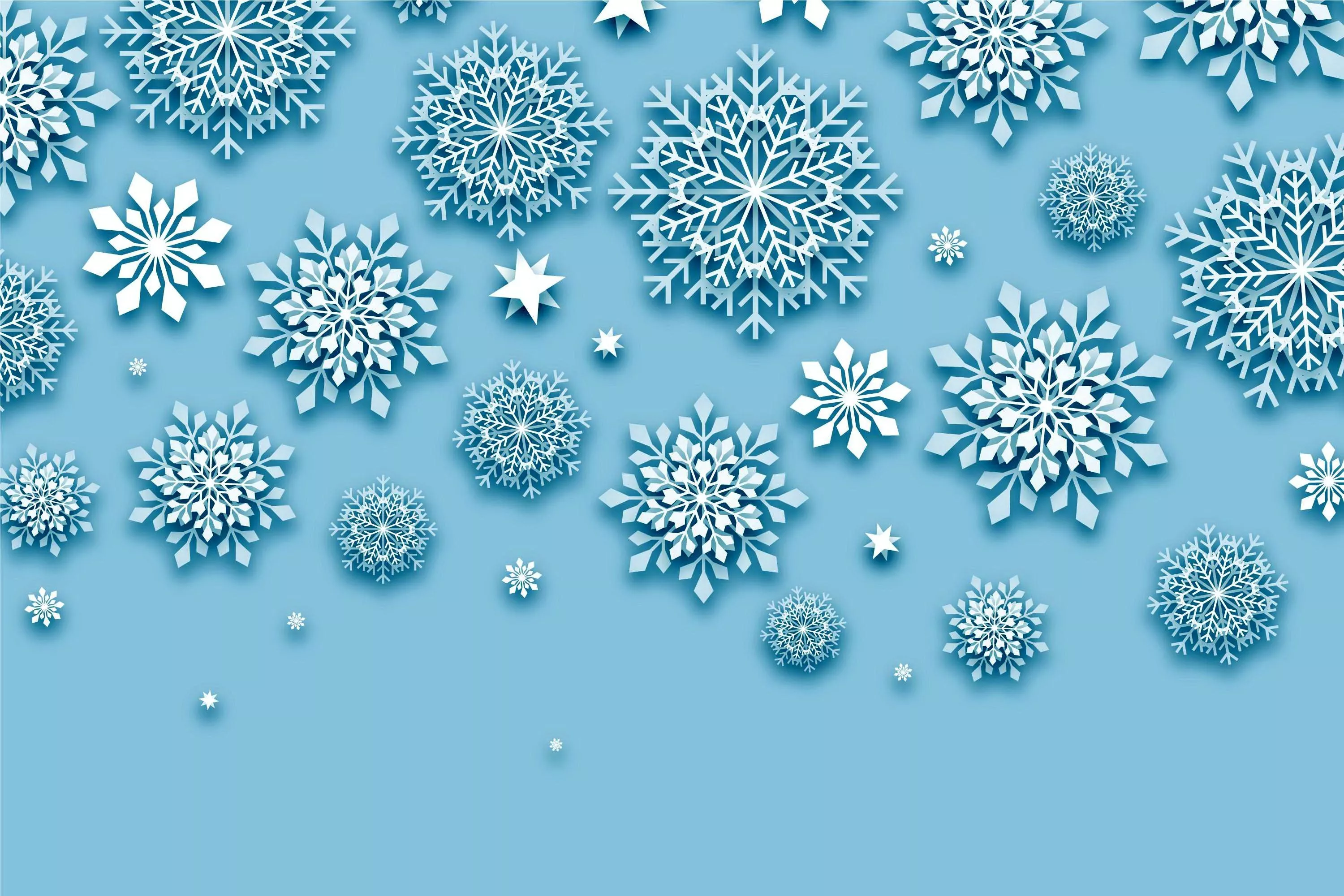 Blue Snowflakes Wallpapers - Wallpaper Cave
