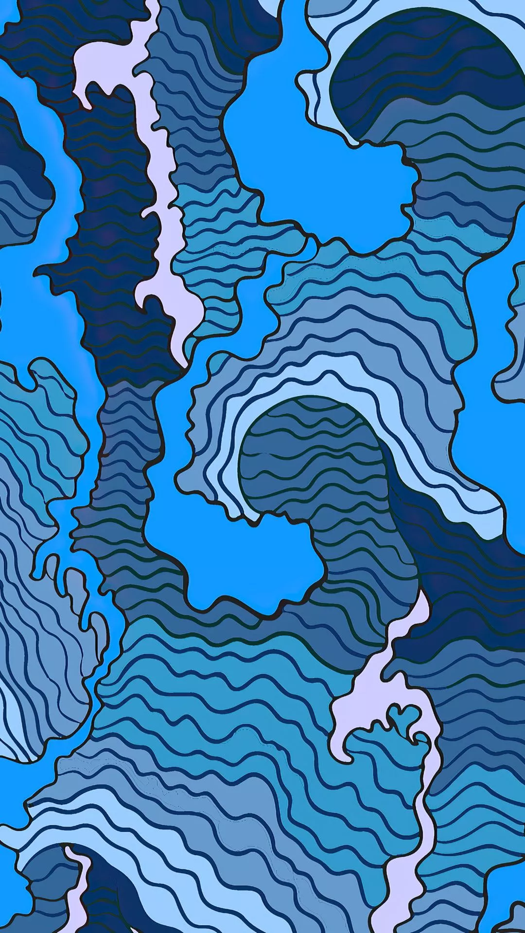 Blue Topographic Wallpapers - Wallpaper Cave