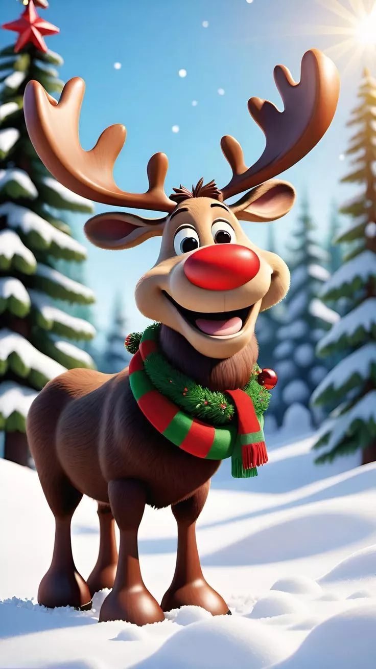 Rudolph The Red Nosed Reindeer HD Wallpapers - Wallpaper Cave