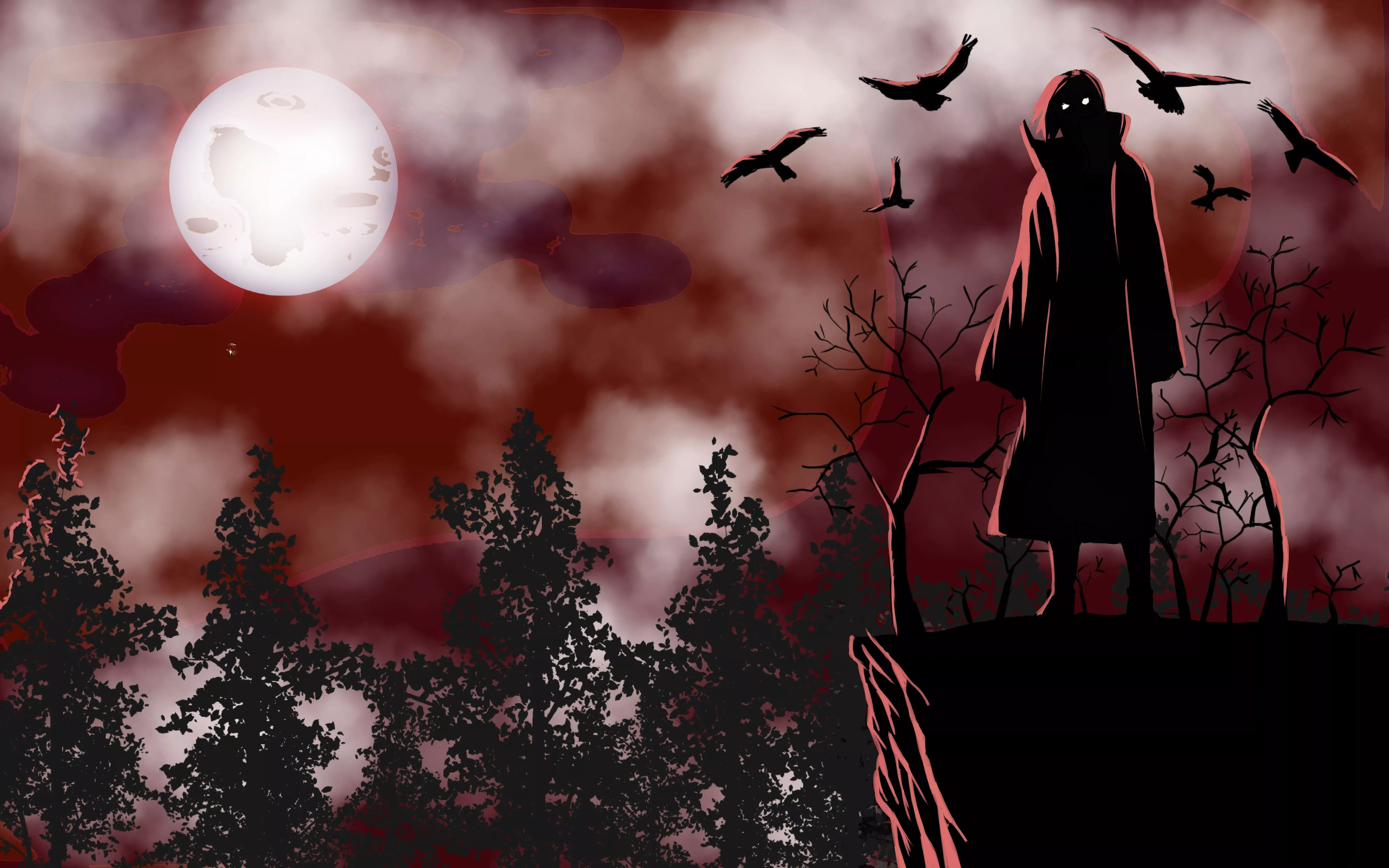 Itachi 4k Moon Wallpapers - Wallpaper Cave