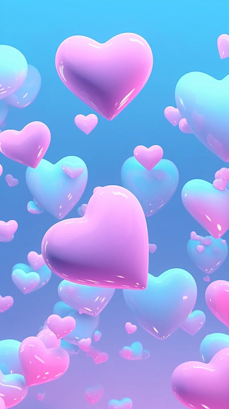 Cute Blue Hearts Wallpapers - Wallpaper Cave