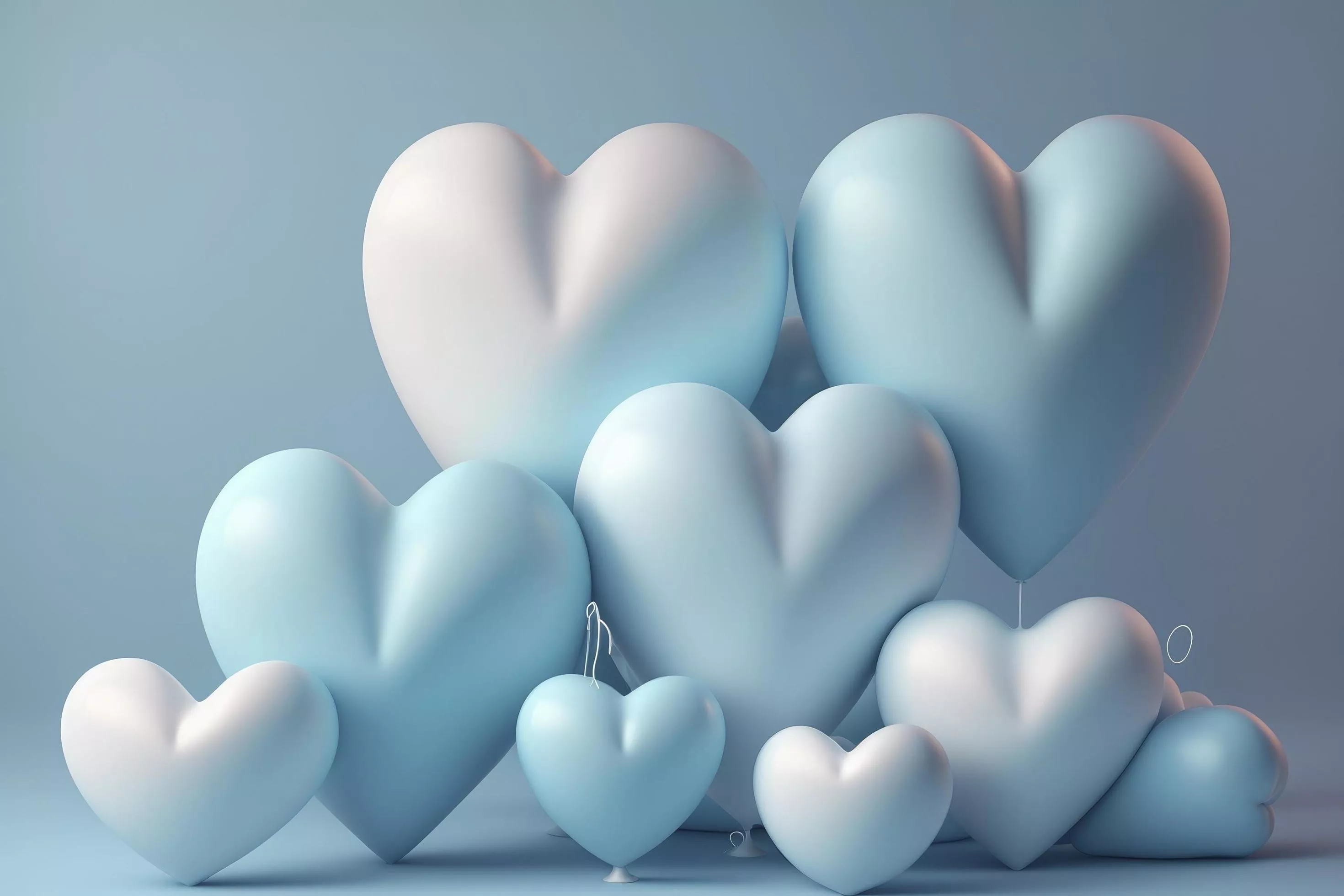 Cute Blue Hearts Wallpapers - Wallpaper Cave