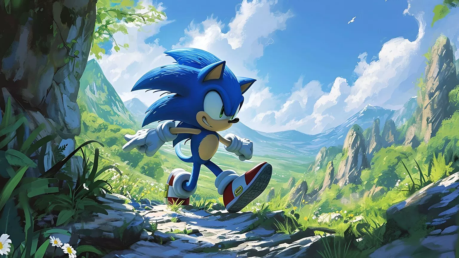 Blue Sonic Wallpapers - Wallpaper Cave