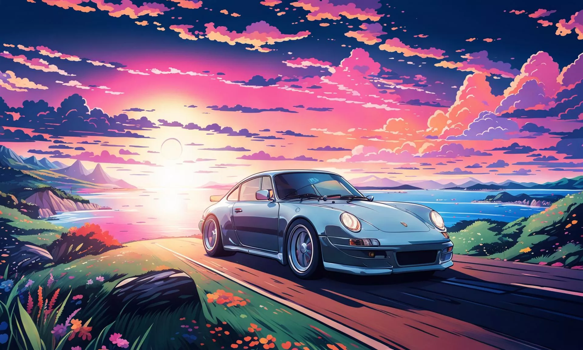 Porsche Anime Wallpapers - Wallpaper Cave