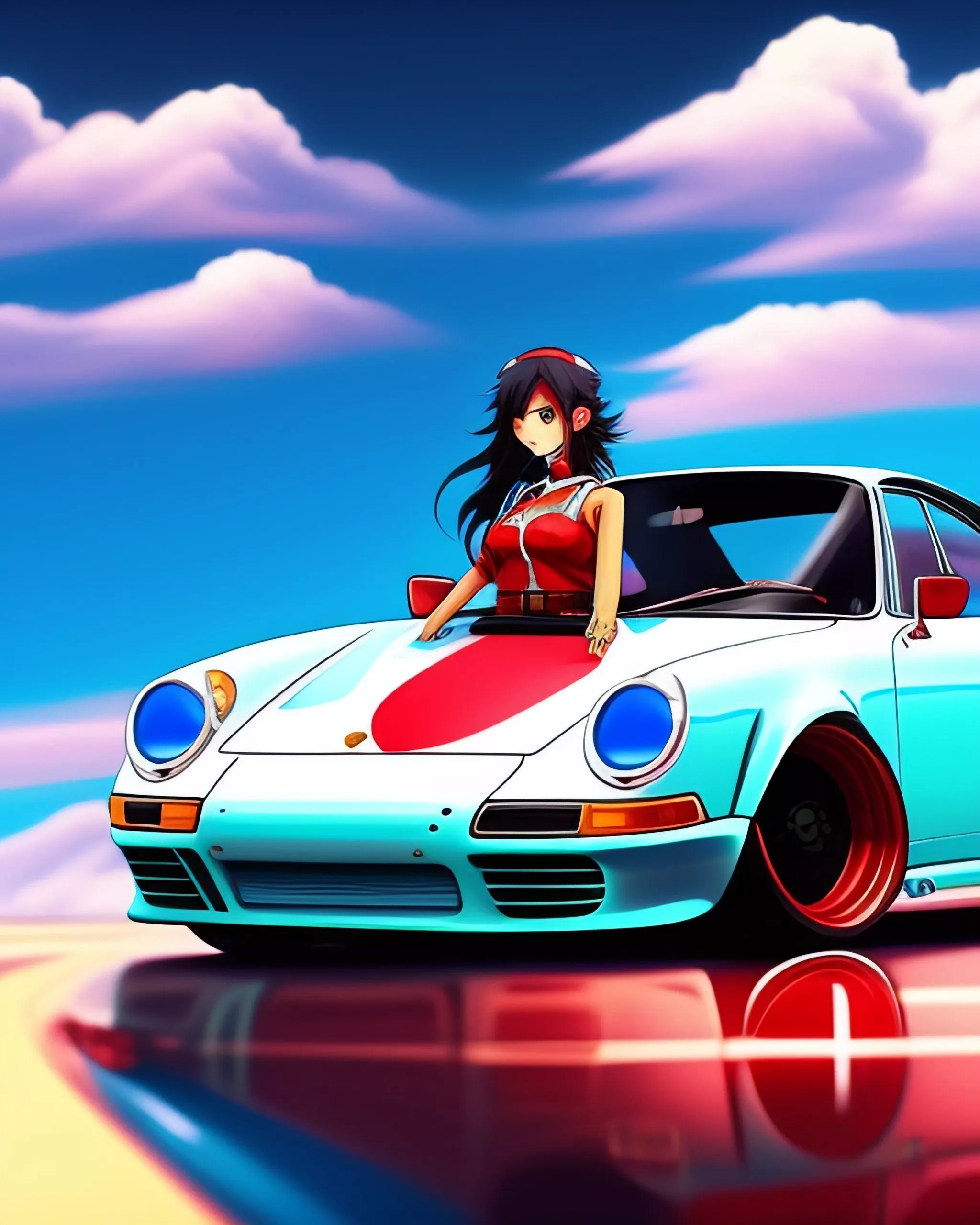 Porsche Anime Wallpapers - Wallpaper Cave