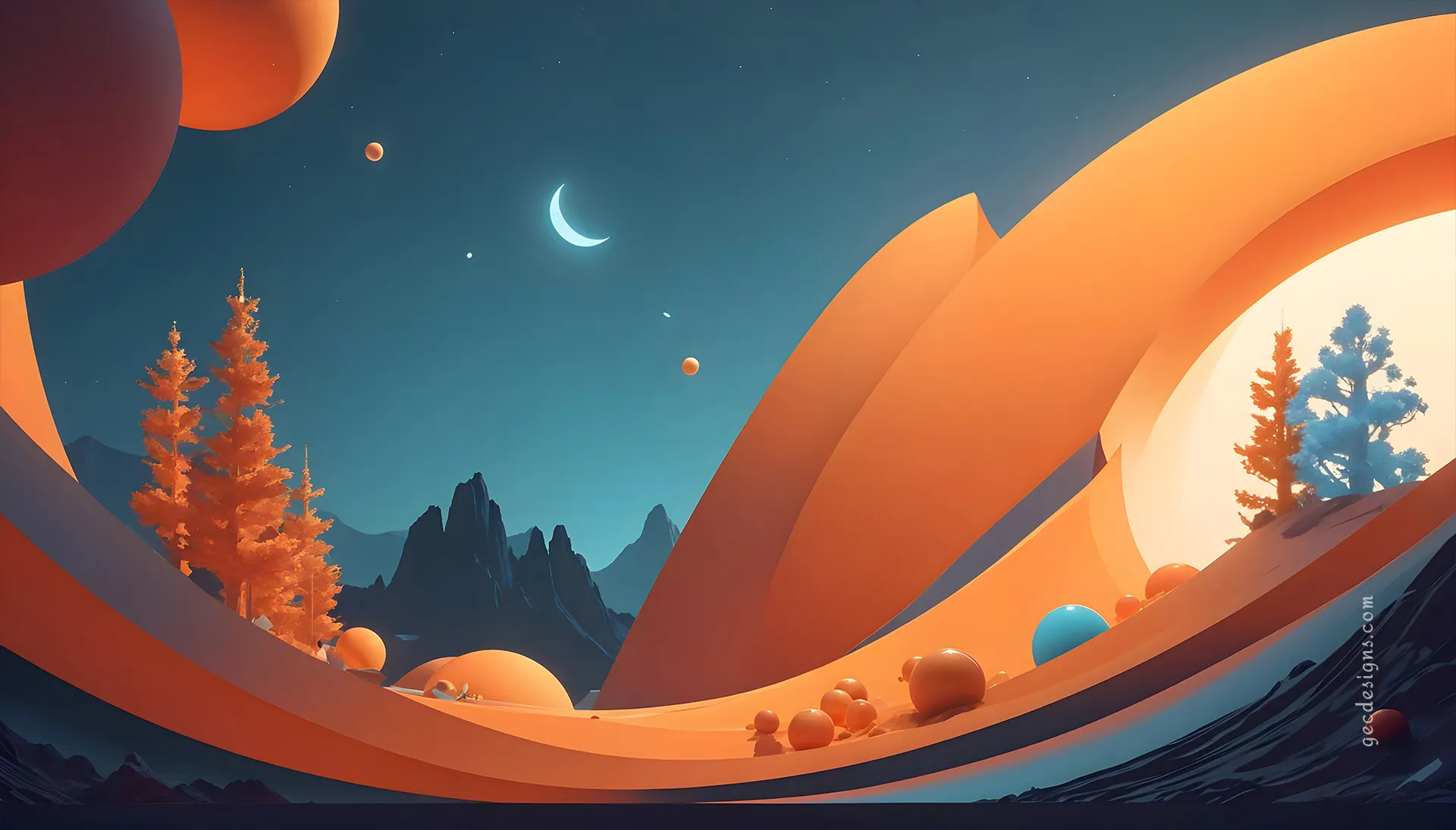 Geometric Nature Wallpapers - Wallpaper Cave