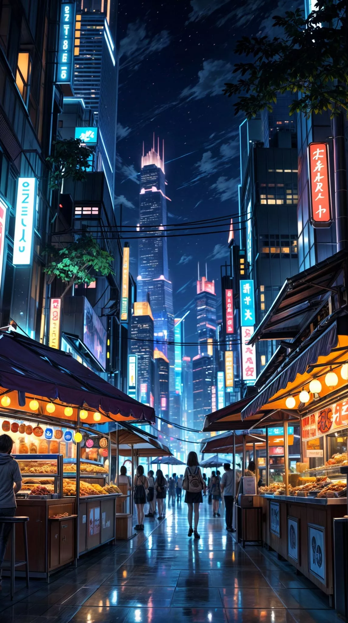 iPhone Anime City Wallpapers - Wallpaper Cave