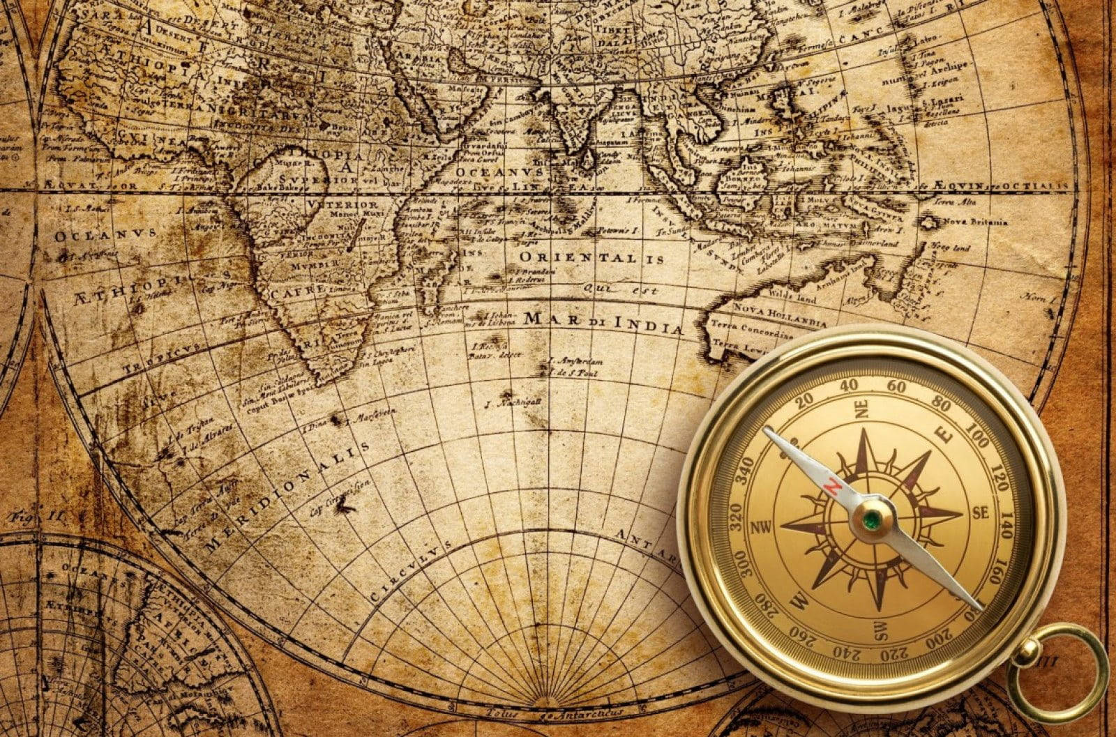 World Map With Compass Wallpapers - Wallpaper Cave