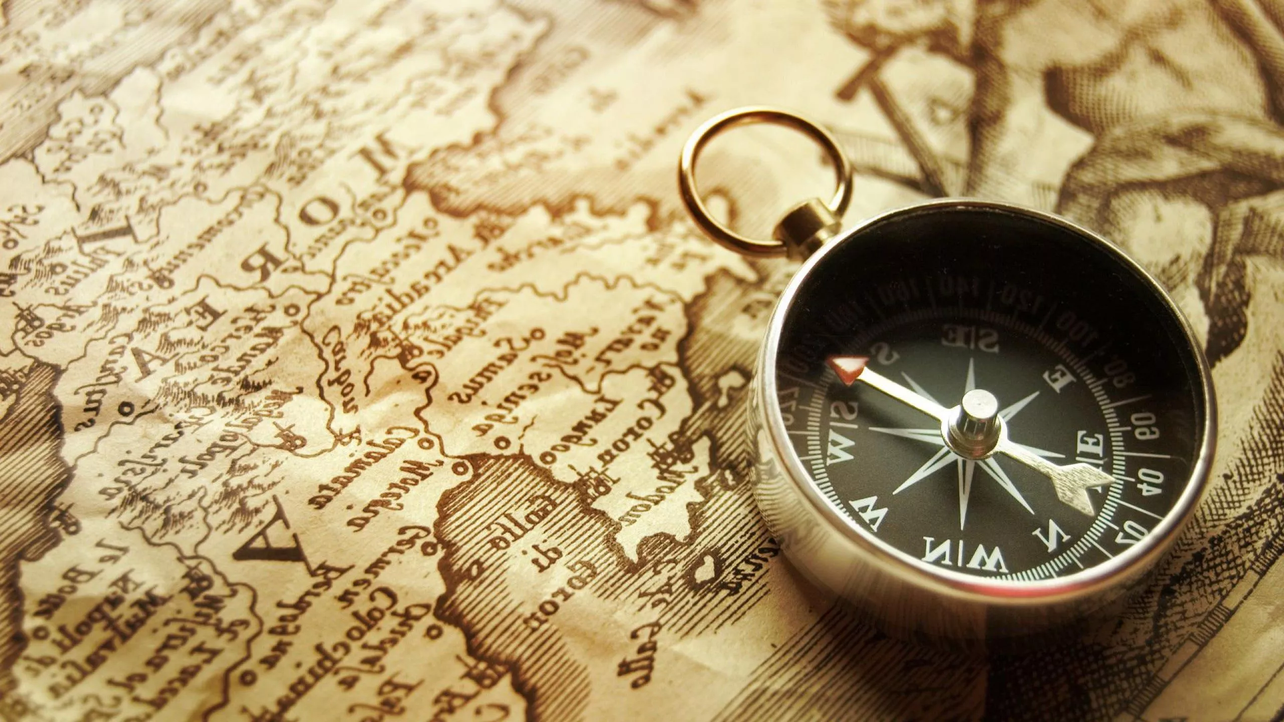 World Map With Compass Wallpapers - Wallpaper Cave