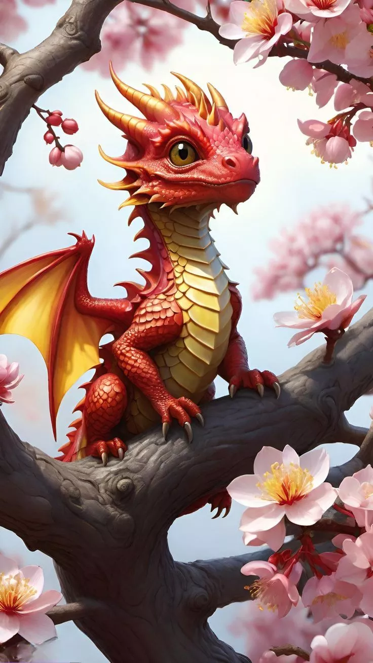 Spring Cute Dragons Wallpapers - Wallpaper Cave