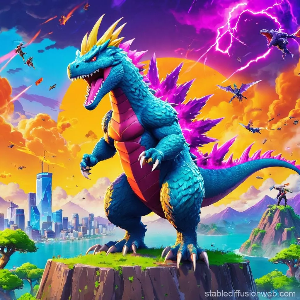 Godzilla Fortnite Wallpapers - Wallpaper Cave
