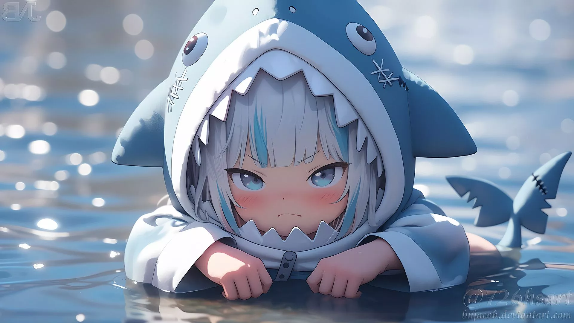 Shark Girl Chibi Wallpapers - Wallpaper Cave