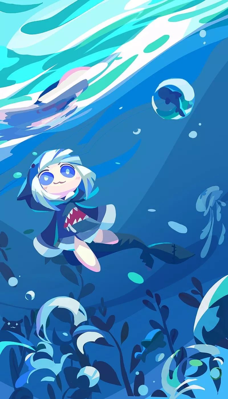 Shark Girl Chibi Wallpapers - Wallpaper Cave
