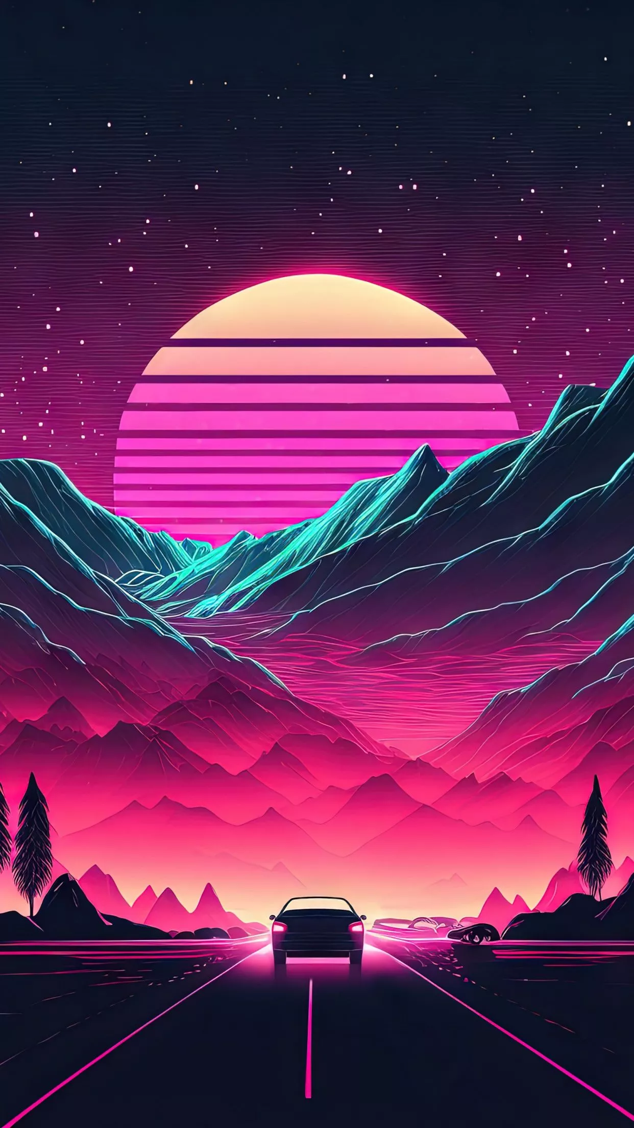 OutRun iPhone Wallpapers - Wallpaper Cave