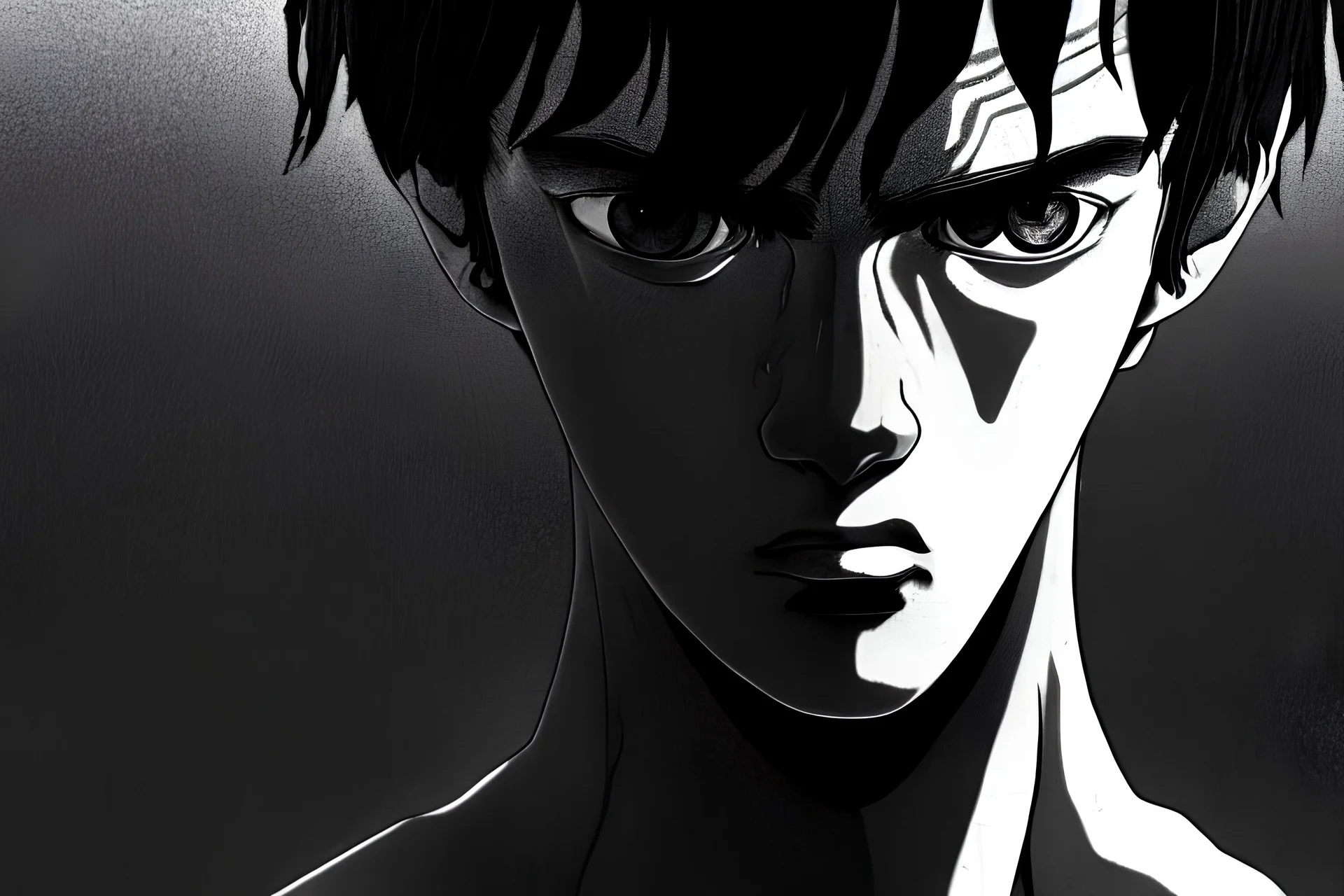 Anime Black And White PC Wallpapers - Wallpaper Cave