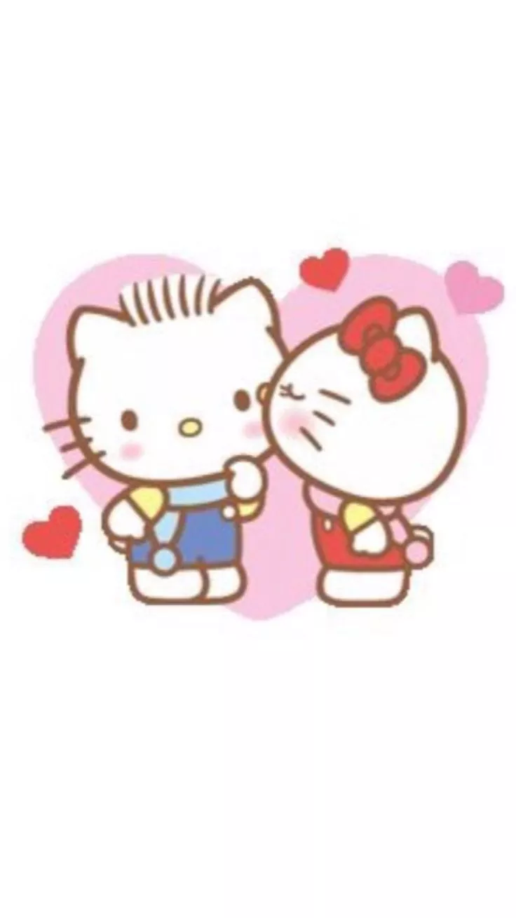 Hello Kitty Kissing Wallpapers - Wallpaper Cave