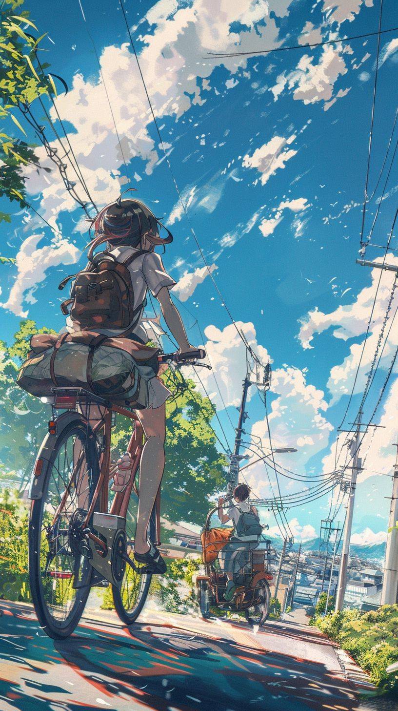 Anime Bicycle Wallpapers - Wallpaper Cave