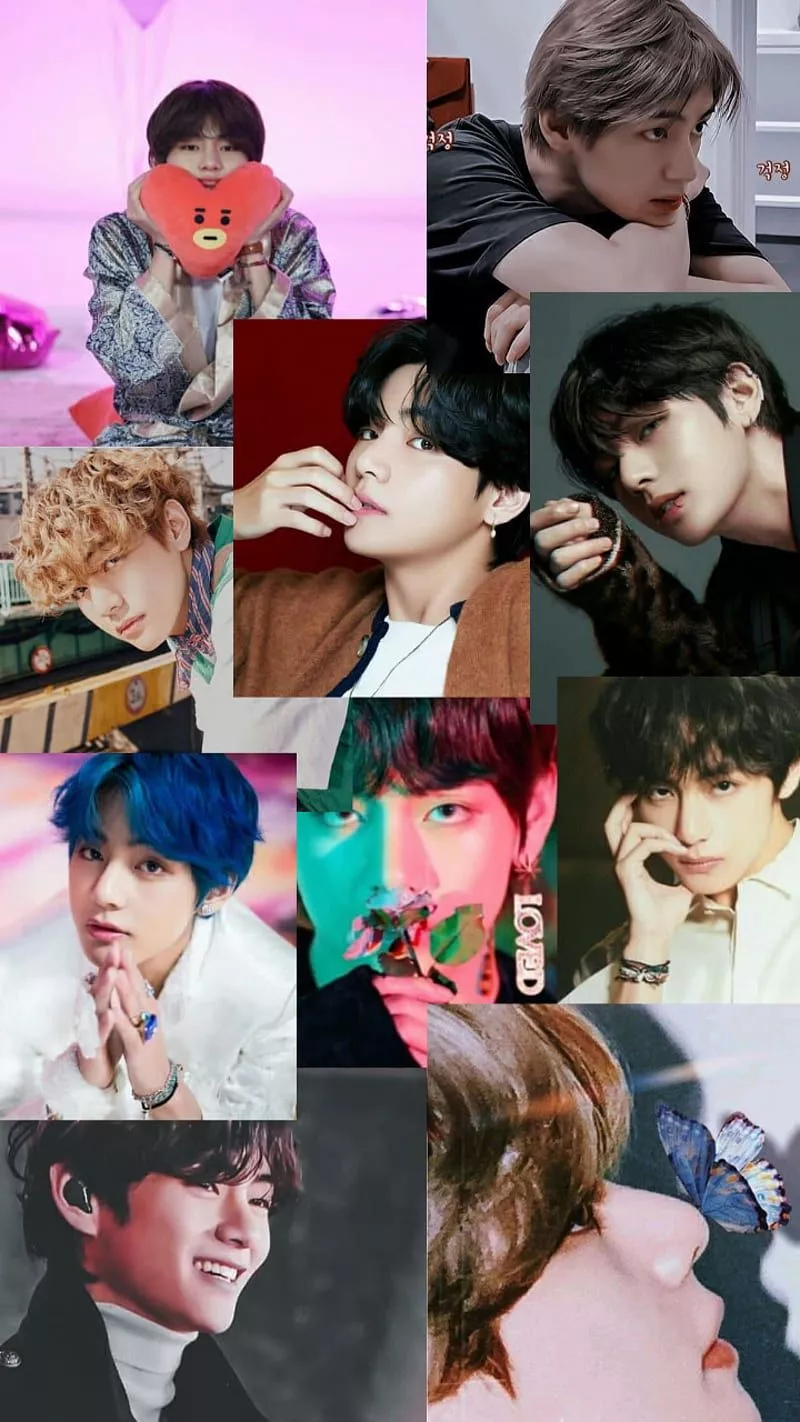 BTS V Collage Wallpapers - Wallpaper Cave