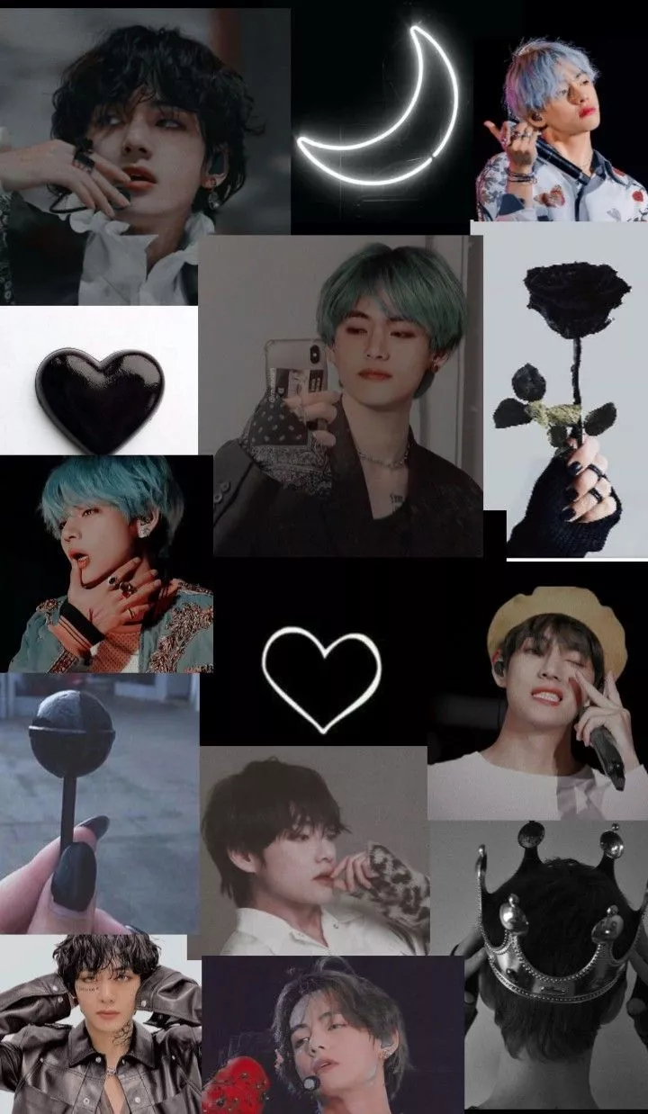 BTS V Collage Wallpapers - Wallpaper Cave