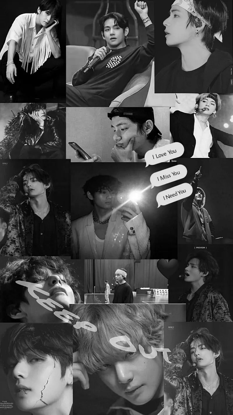 BTS V Collage Wallpapers - Wallpaper Cave