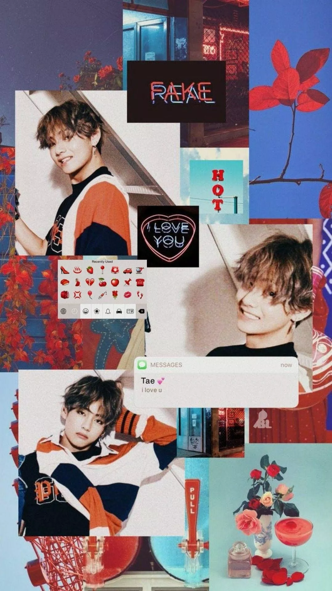 BTS V Collage Wallpapers - Wallpaper Cave