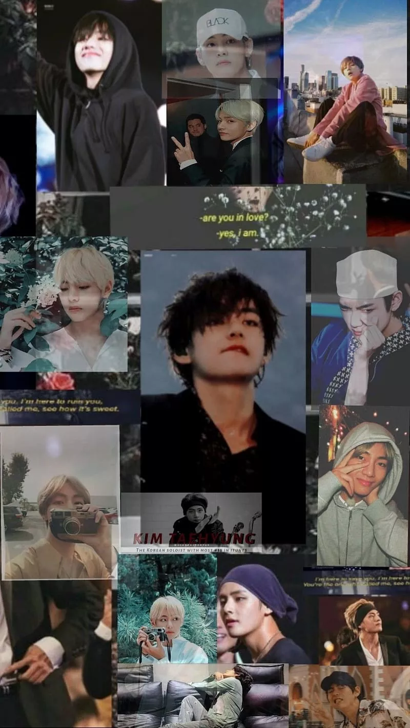 BTS V Collage Wallpapers - Wallpaper Cave