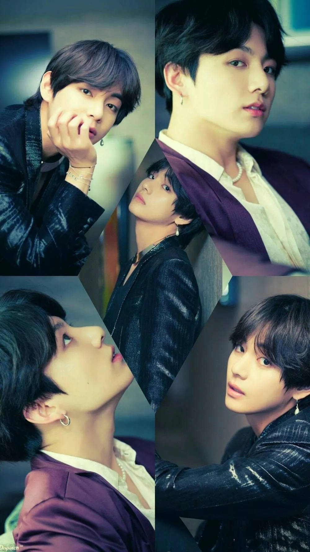 BTS V Collage Wallpapers - Wallpaper Cave