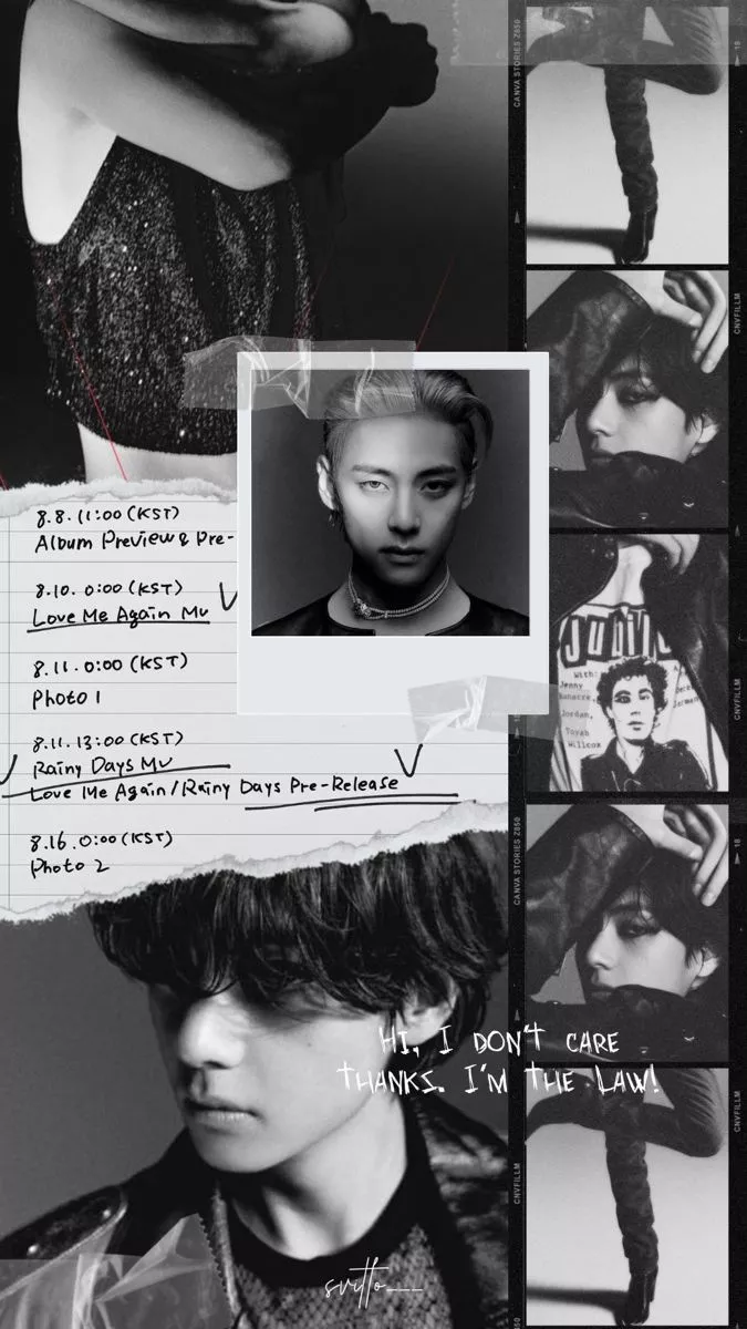 BTS V Collage Wallpapers - Wallpaper Cave