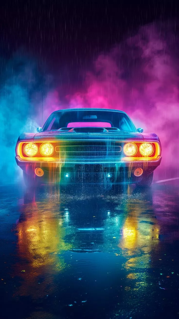 Neon Classic Cars Wallpapers - Wallpaper Cave