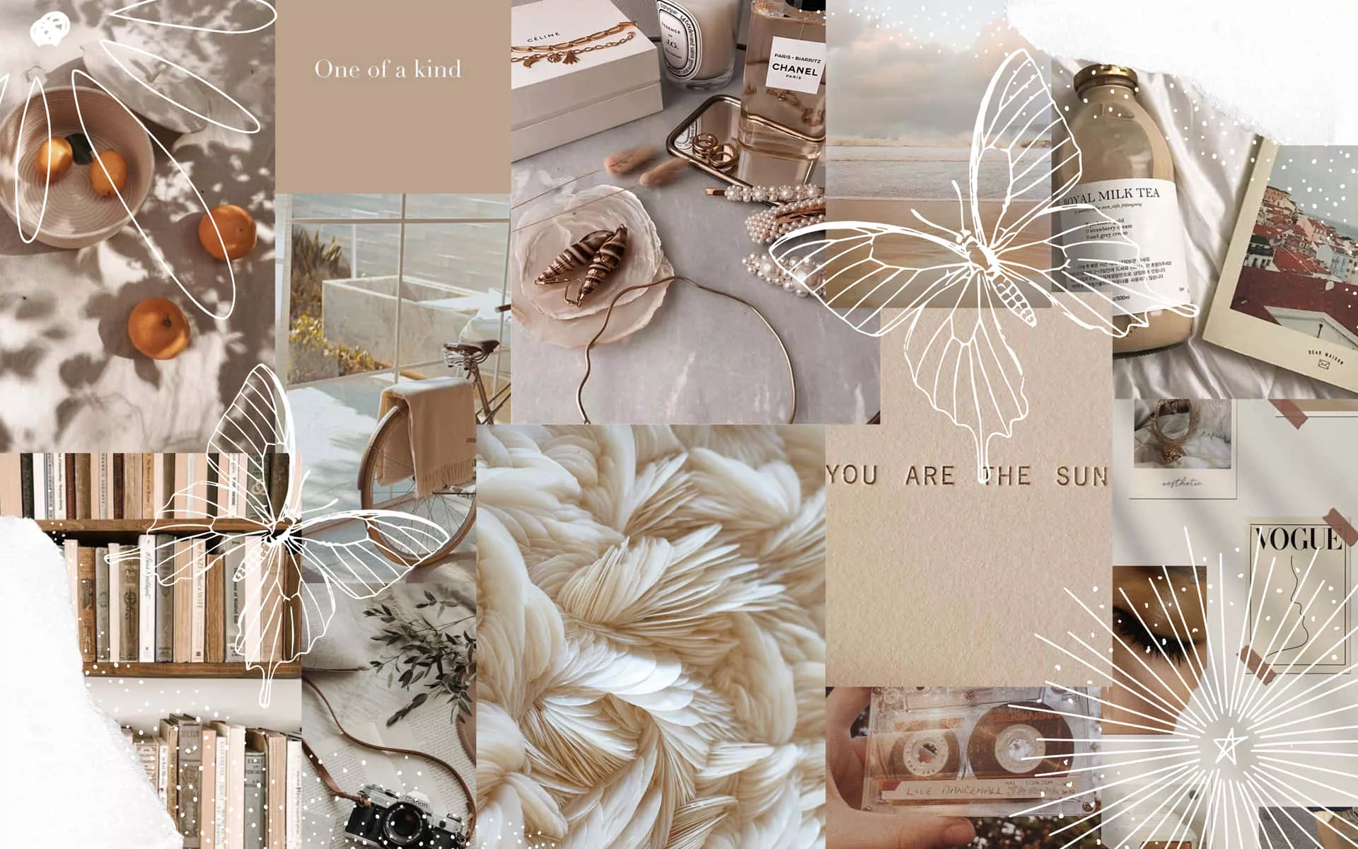 Neutral Collage Desktop Wallpapers - Wallpaper Cave