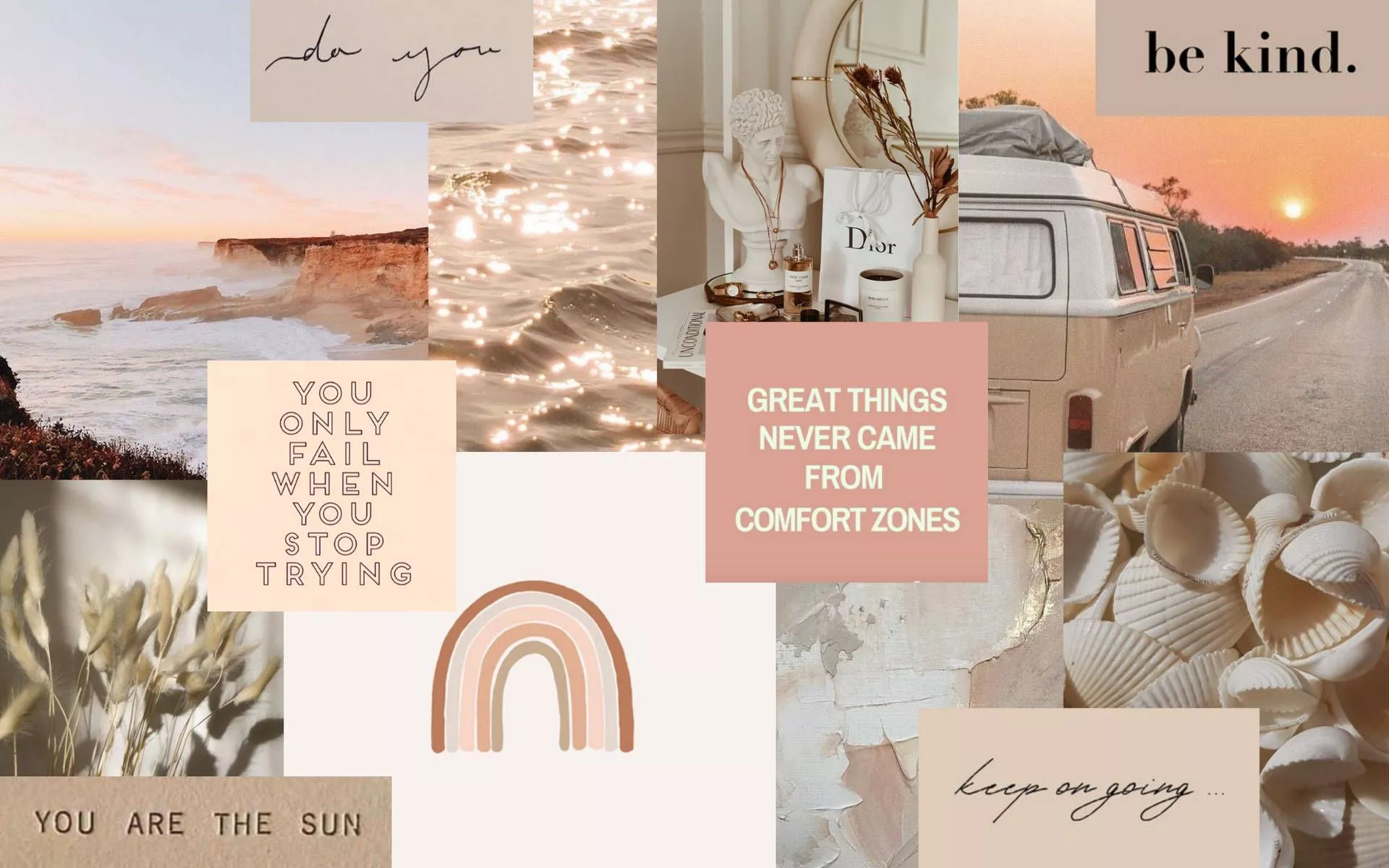 Neutral Collage Desktop Wallpapers - Wallpaper Cave