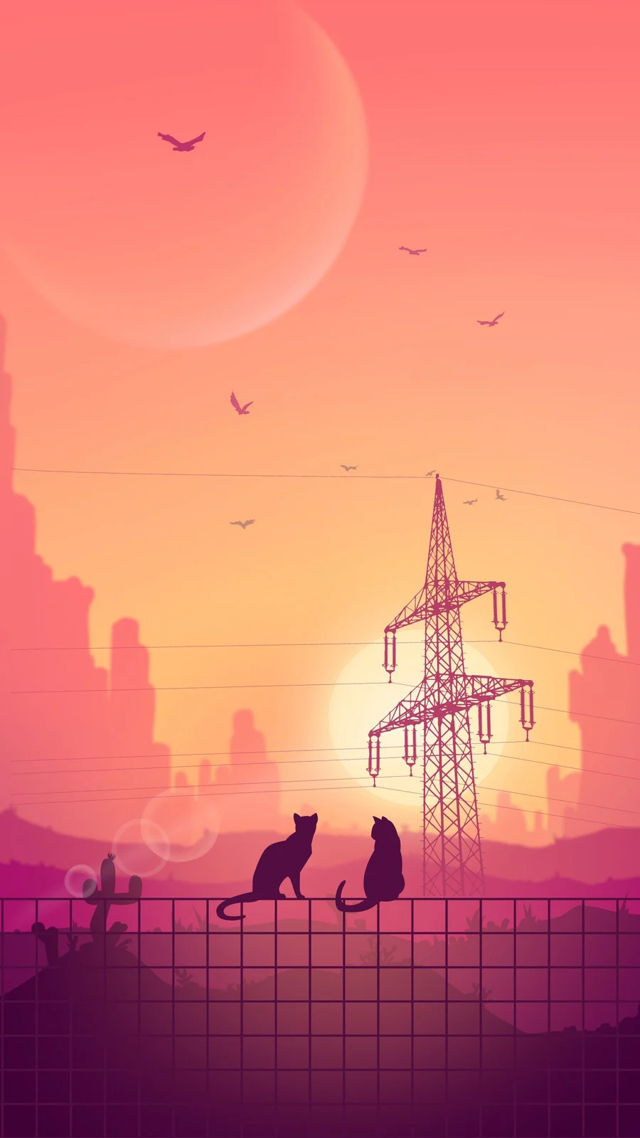 Cat Sunset Wallpapers - Wallpaper Cave