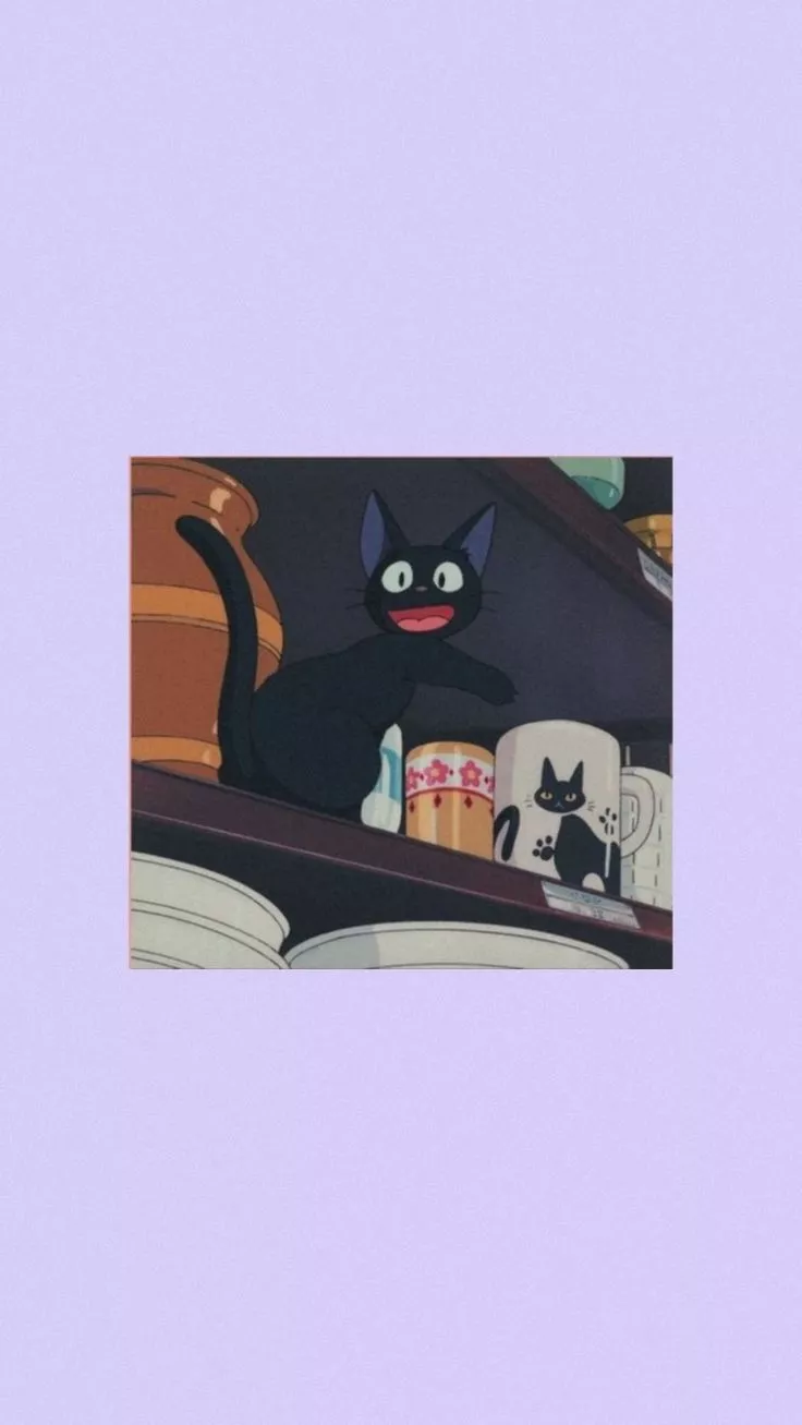 JiJi Cat Minimalistic Wallpapers - Wallpaper Cave